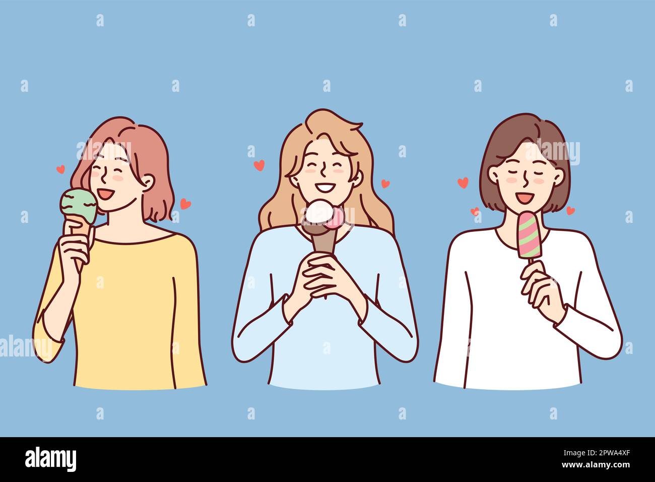 Eat walk breakfast Stock Vector Images - Alamy