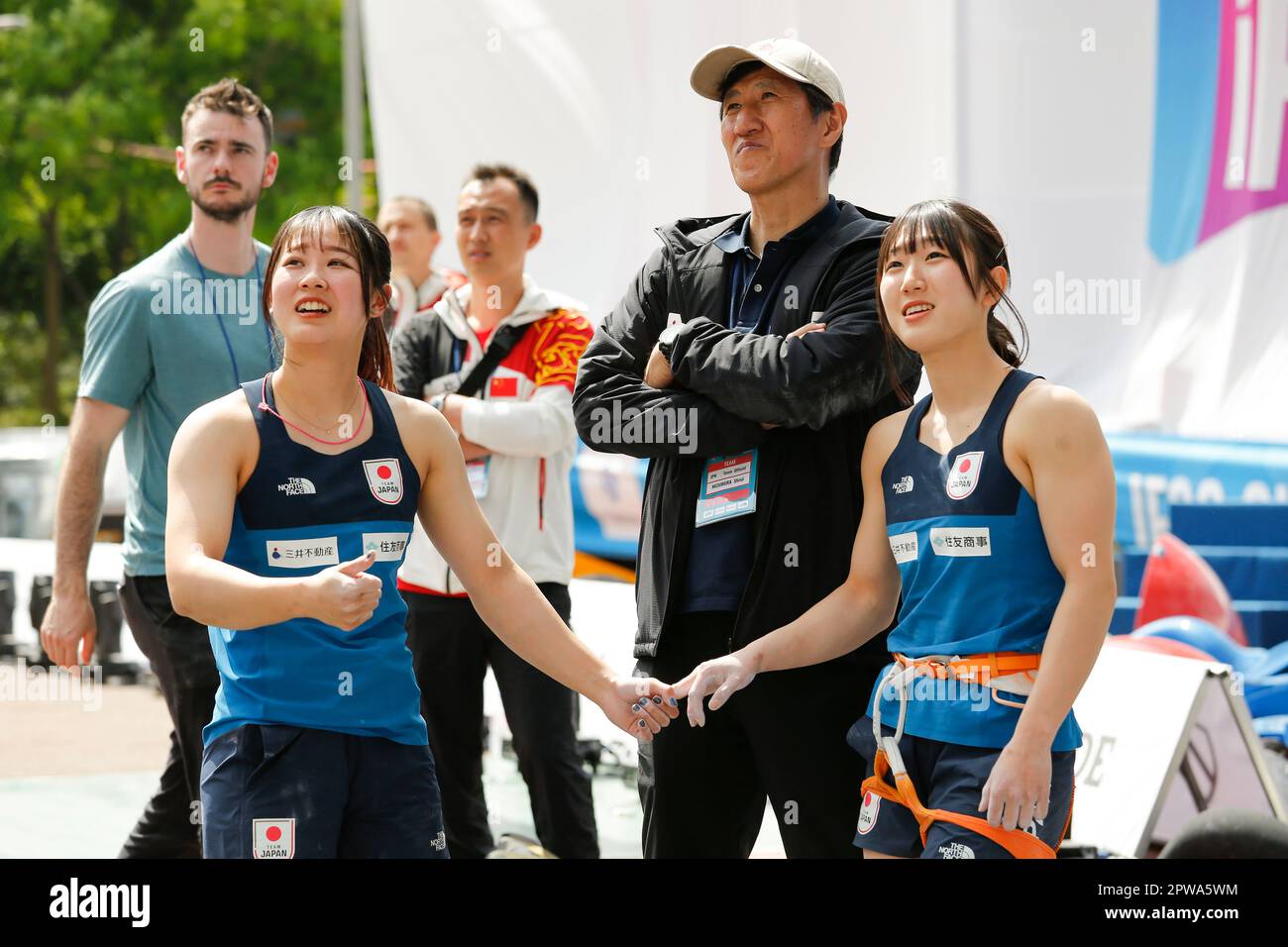 Seoul, South Korea. 28th Apr, 2023. (L-R, front) Karin Hayashi (JPN ...