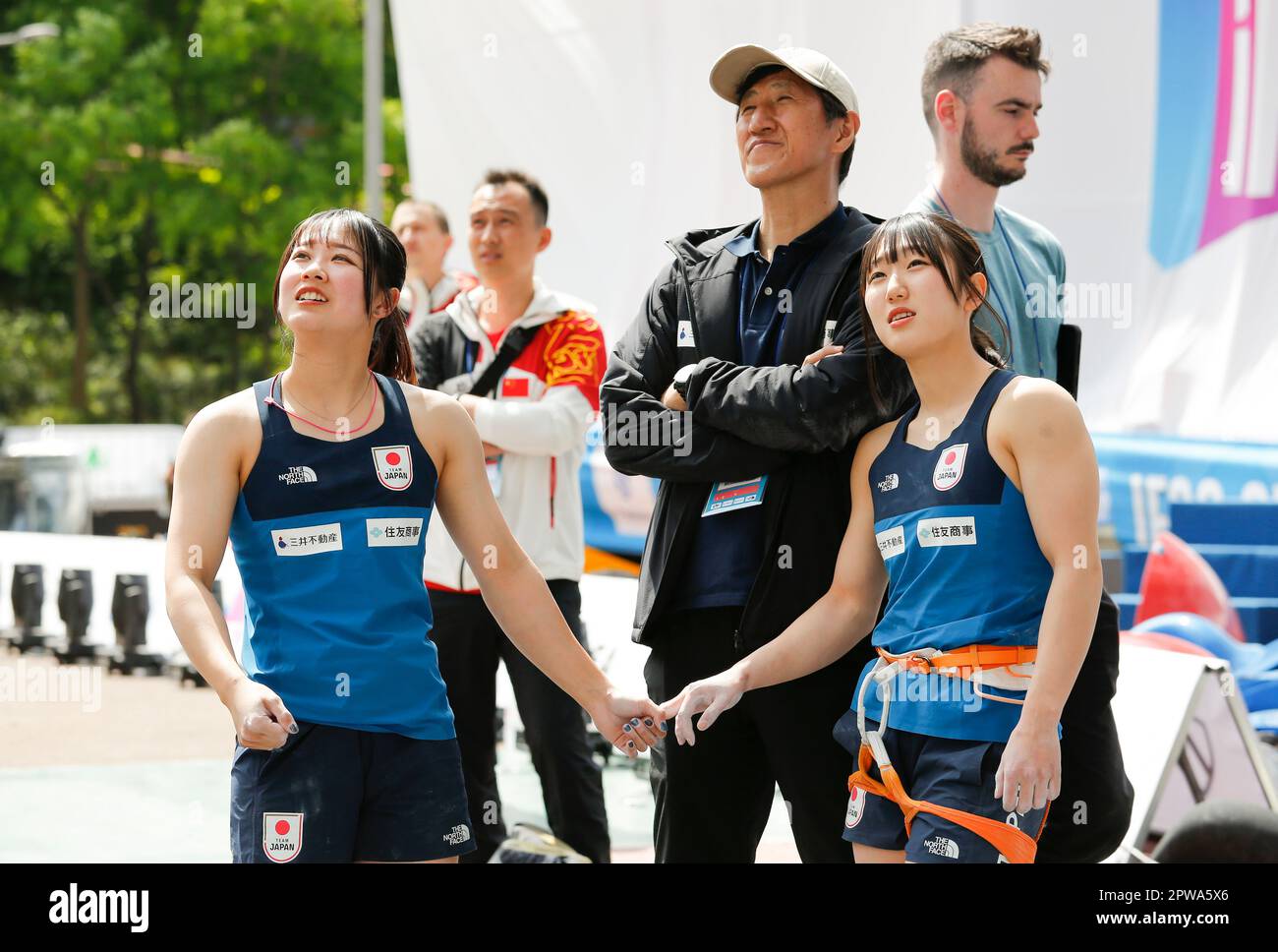 Seoul, South Korea. 28th Apr, 2023. (L-R, front) Karin Hayashi (JPN ...