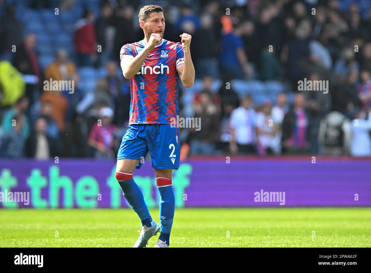 Joel Ward of Crystal Palace FC at the end of their 4-3 win in the ...
