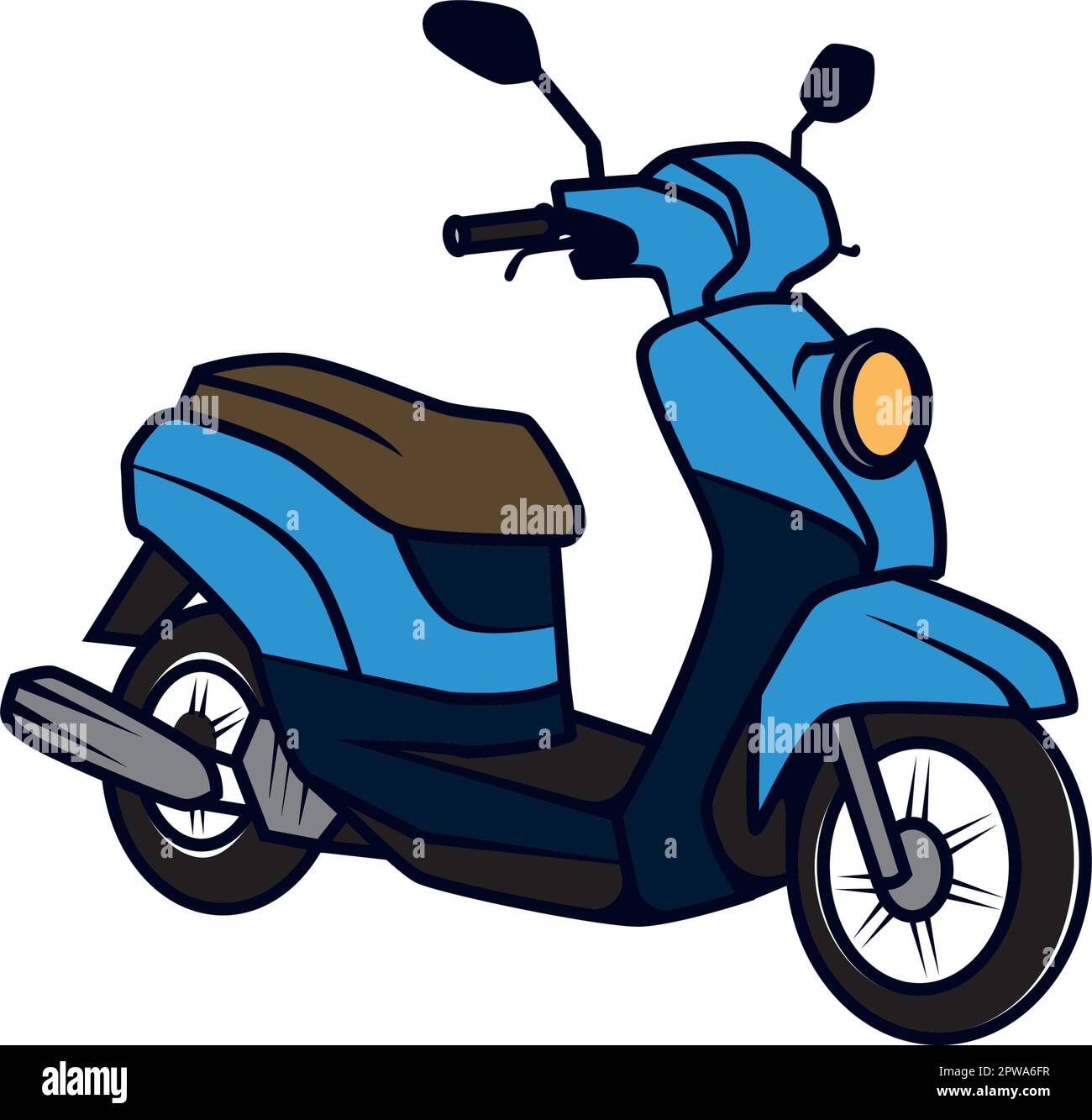 Modern Vehicle Scooter Illustration Stock Vector Image & Art - Alamy