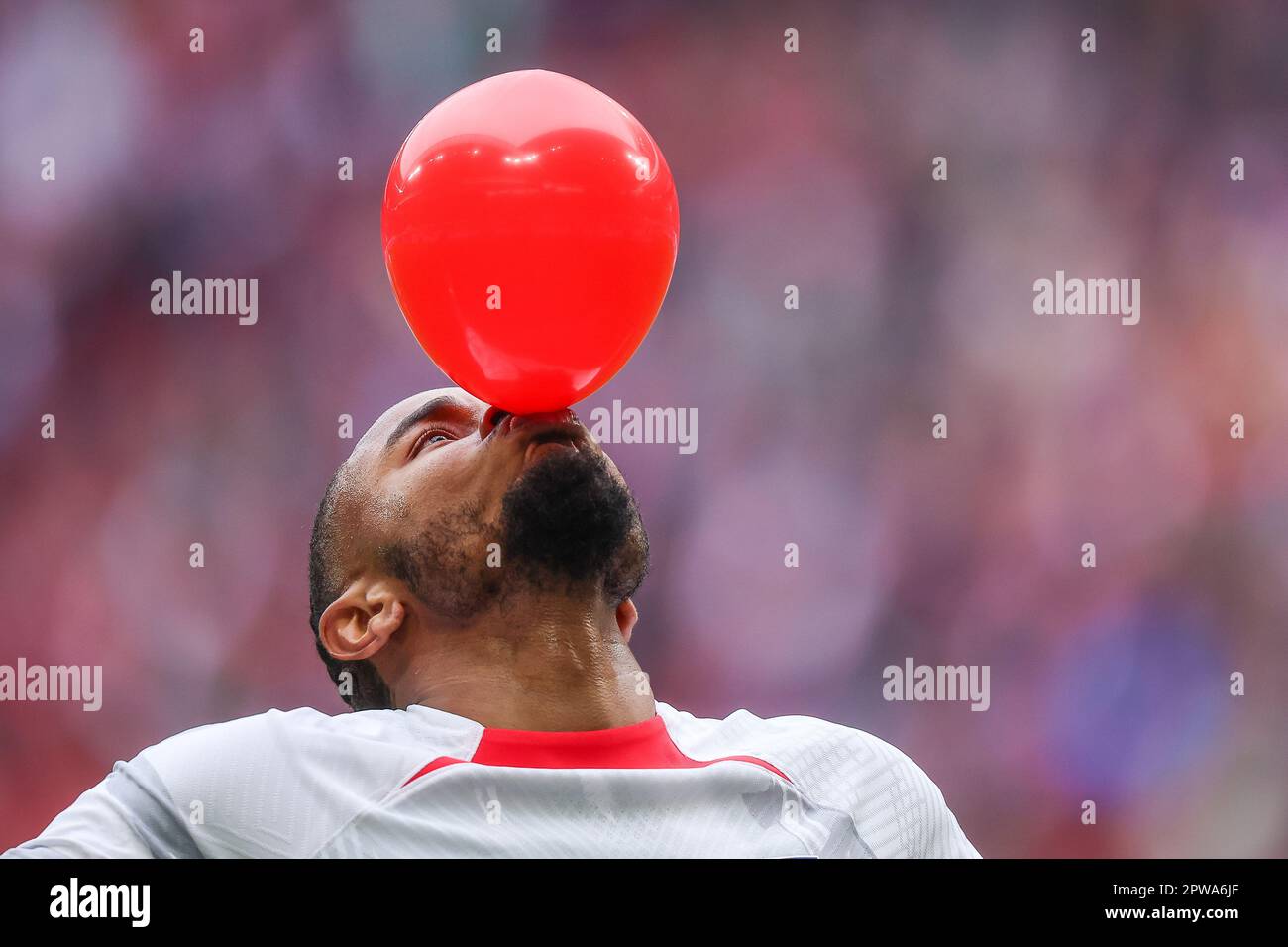 Balloon soccer stadium hi-res stock photography and images - Alamy