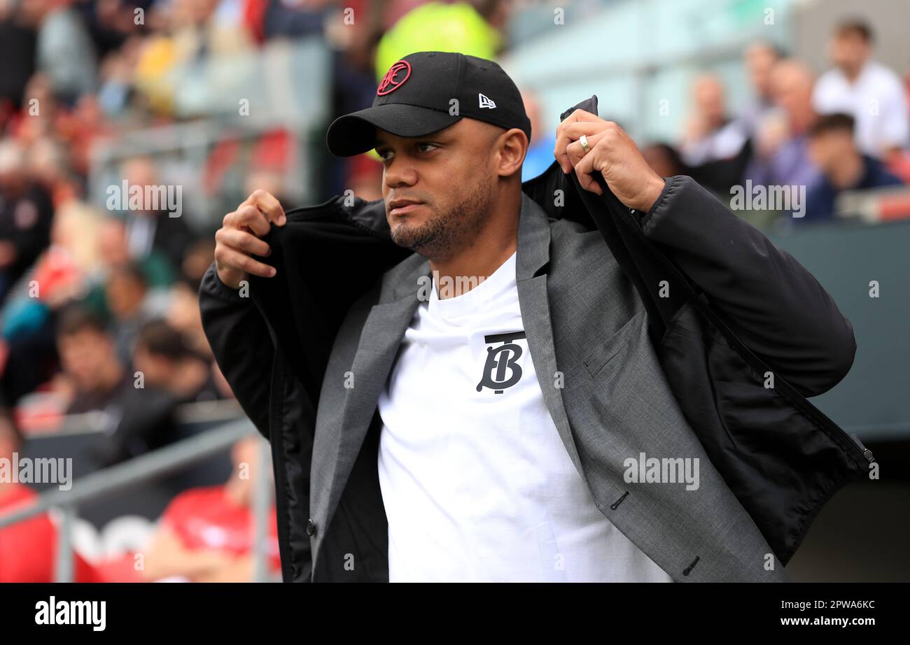 Burnley manager Vincent Kompany before the Sky Bet Championship match ...