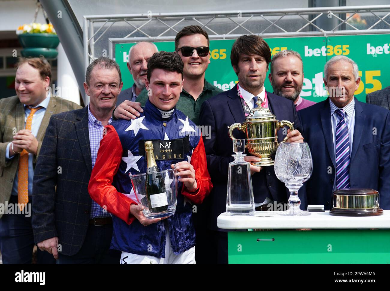 Trainer Christian Williams and jockey Jack Tudor after winning the ...