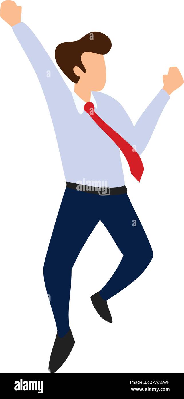 Achievement cartoon celebrate celebrating Stock Vector Images - Alamy