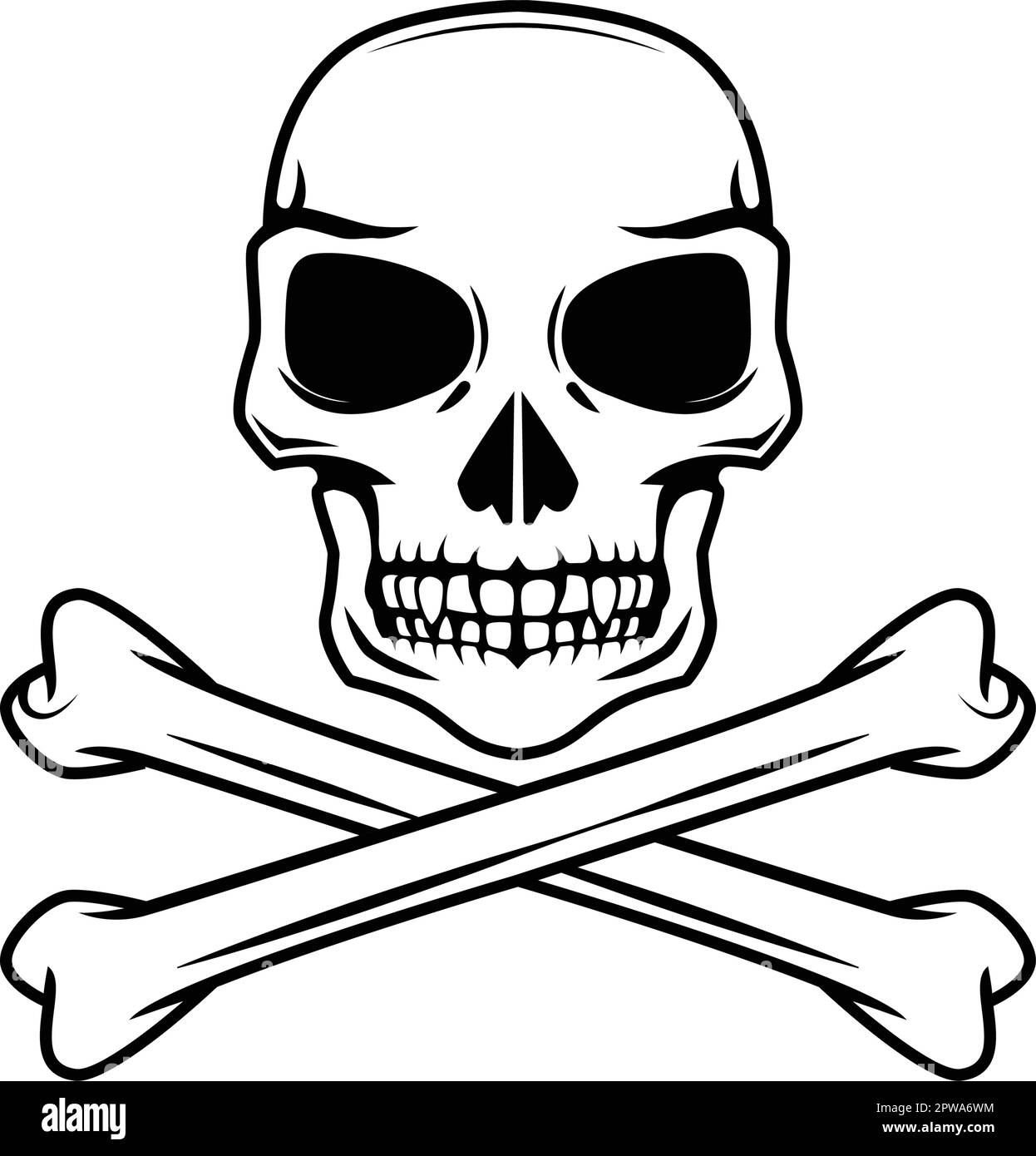 Robot Skull And Crossbones