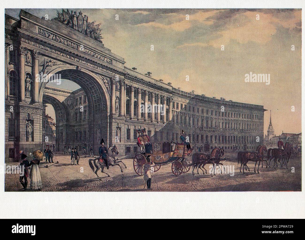 Moscow pictorial Pushkiniana. The General Staff Building (Russian ...