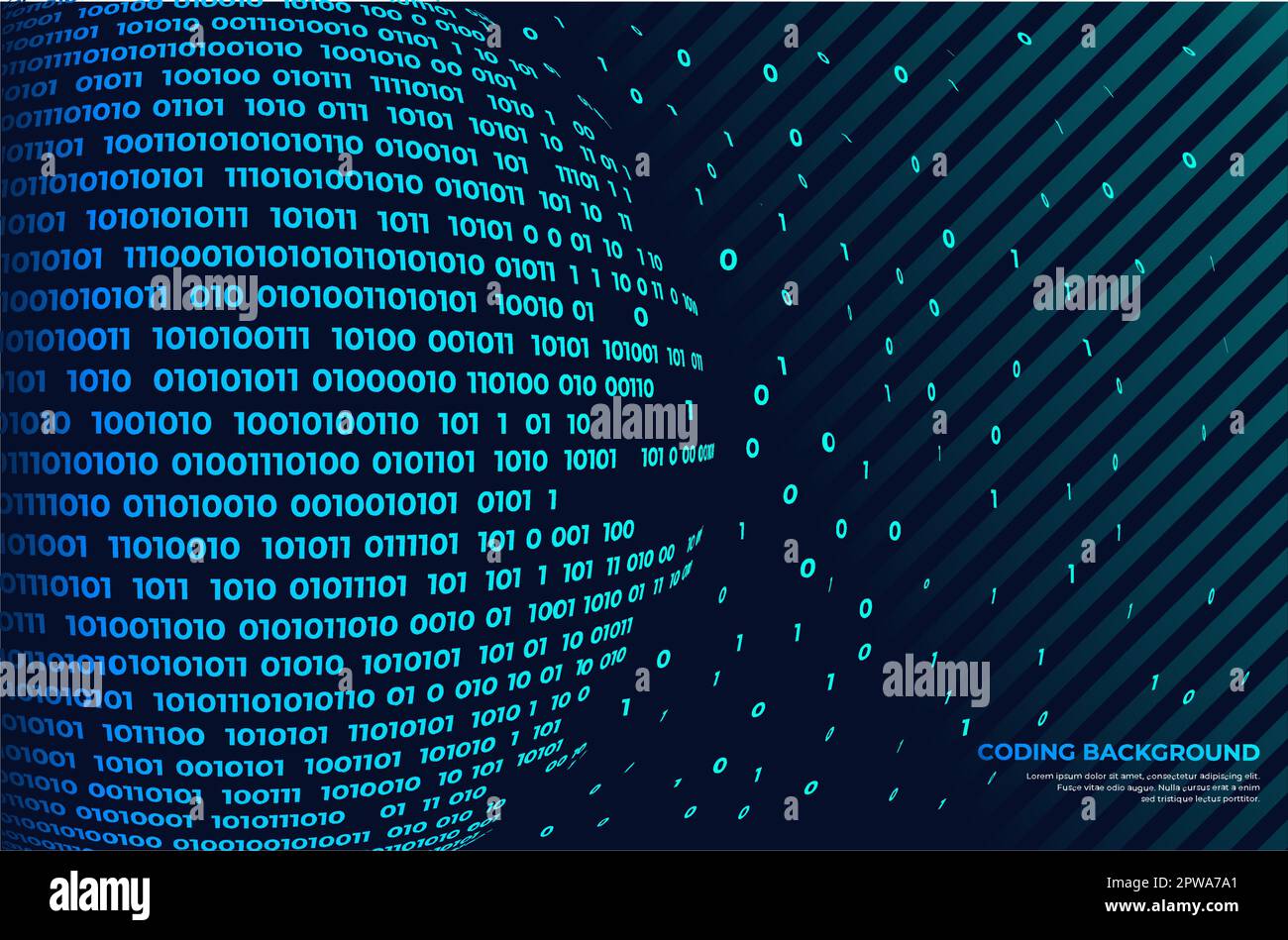 Blue abstract coding background. Modern abstract background. Technology ...