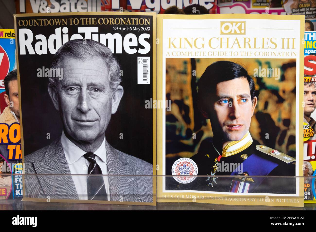 King Charles III Radio Times magazine cover and young Prince of Wales ...