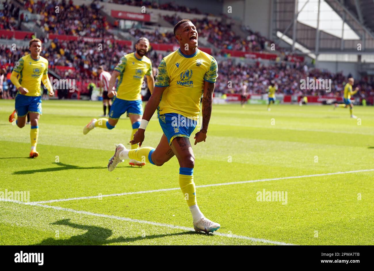 Nottingham Forest's Danilo celebrates scoring the opening goal during ...