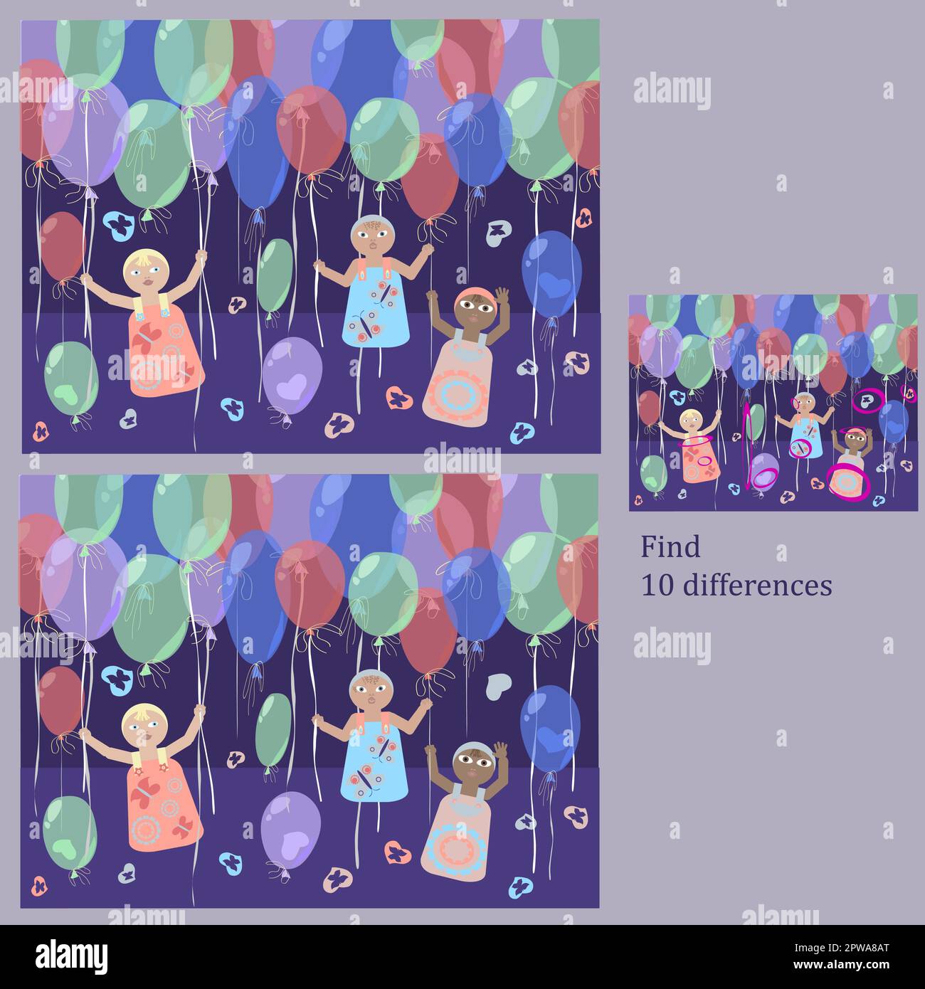 10 years old girl Stock Vector Images - Alamy