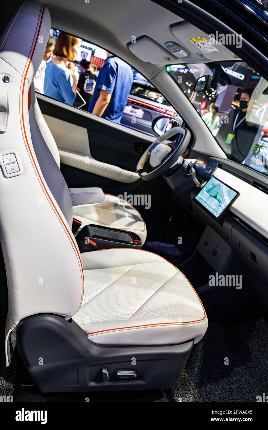 The Chery Ant Q small EV on display at the 2023 Shanghai Auto Show ...