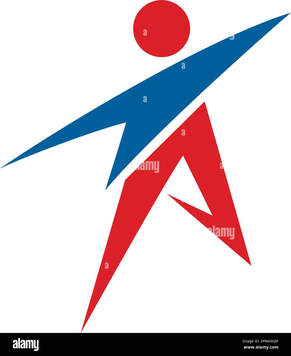 Simple Figure with Reaching and Achieving Gesture Stock Vector Image ...