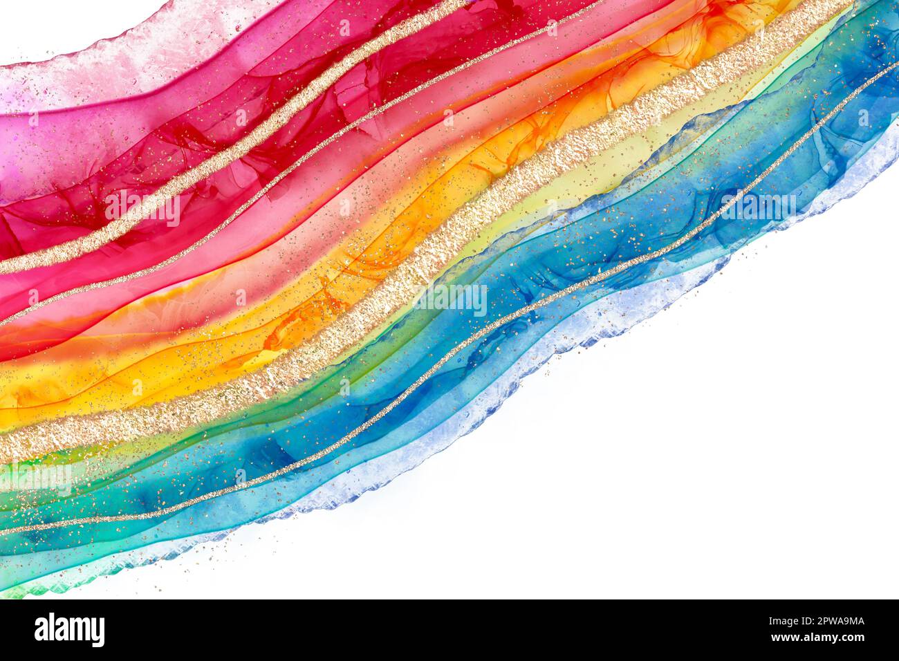 Vibrant abstract illustration background with alcohol ink art for ...