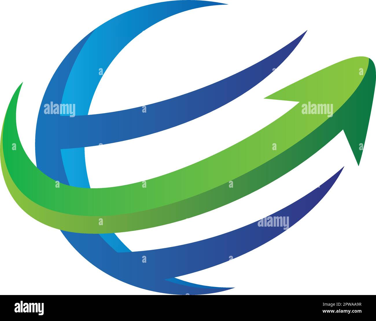 Planet or Globe combined with Swoosh Symbol Stock Vector Image & Art ...