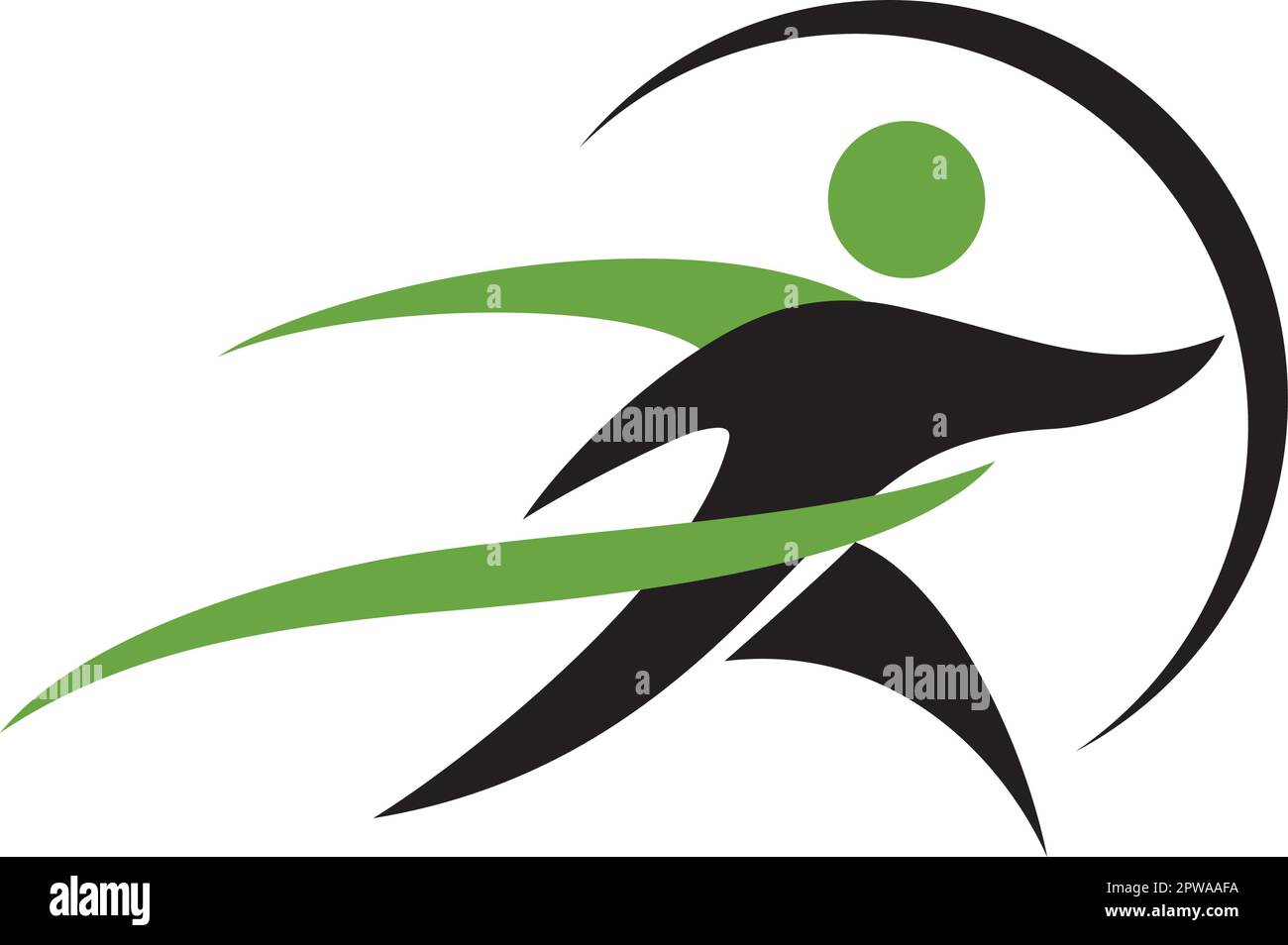 Simple Figure Finishing Race with Silhouette Style Stock Vector Image ...