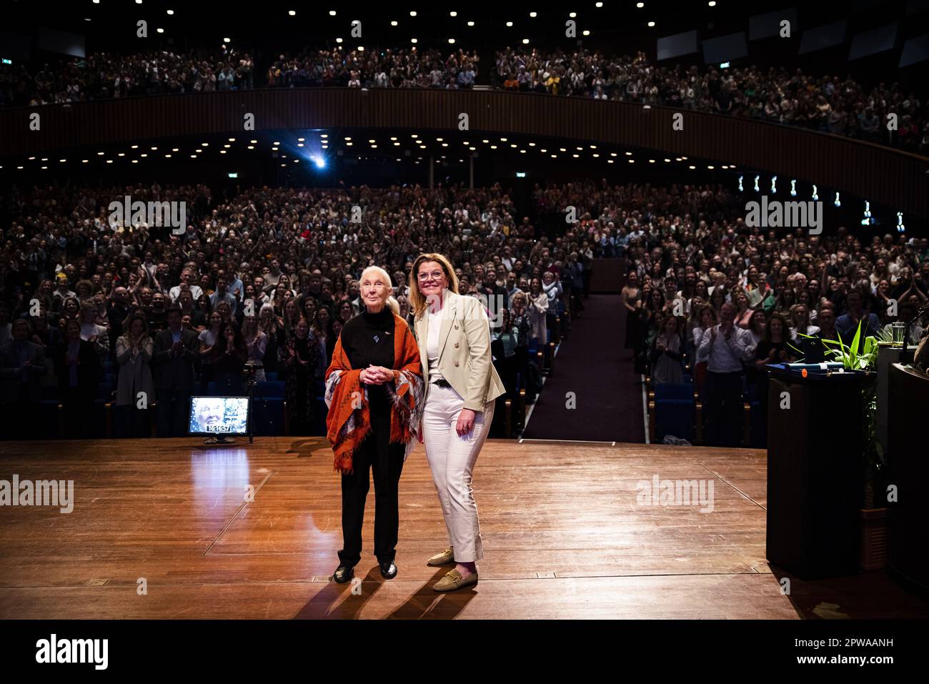 THE HAGUE - Jane Goodall receives a royal decoration from Minister Van ...
