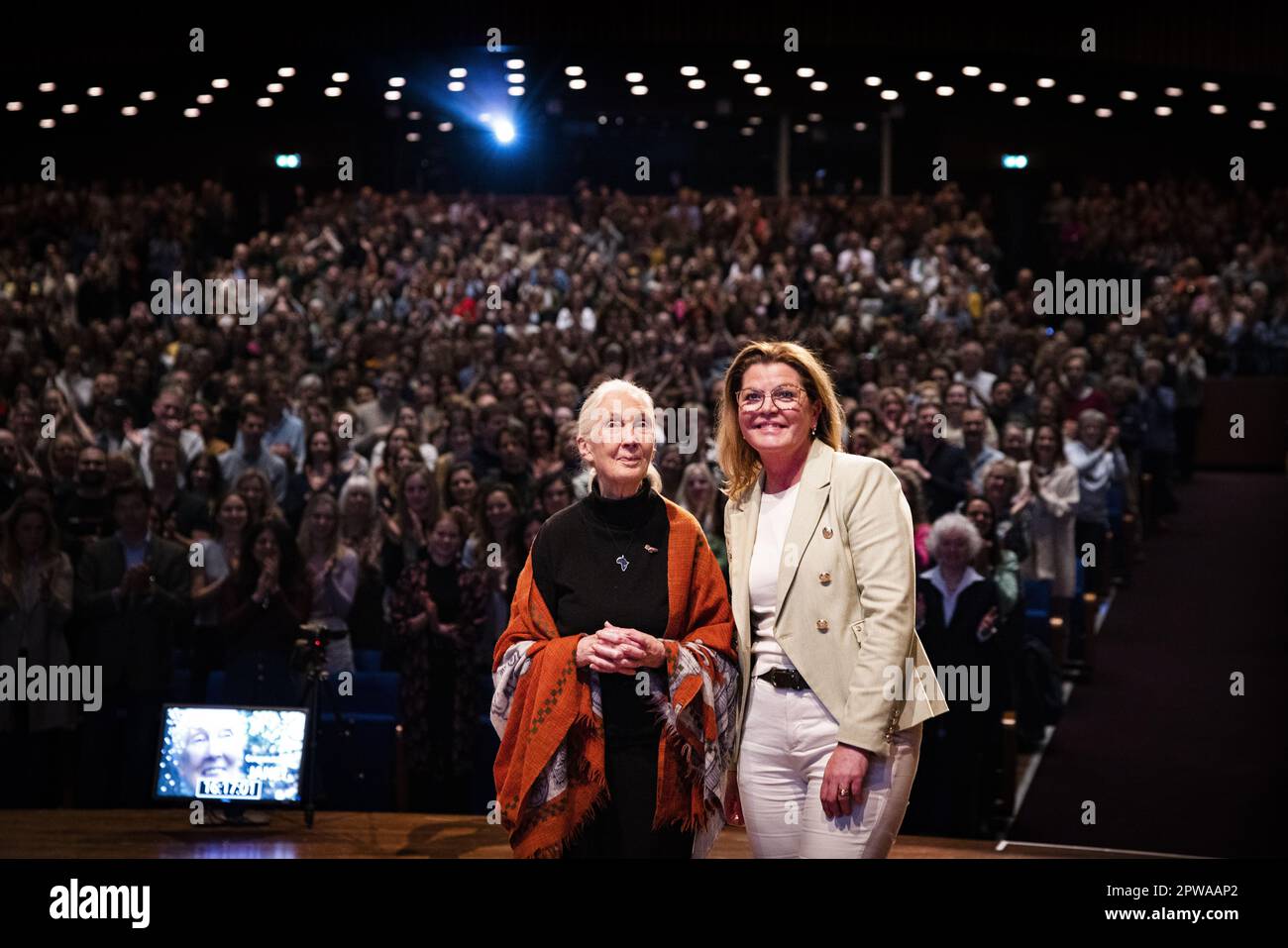 THE HAGUE - Jane Goodall receives a royal decoration from Minister Van ...