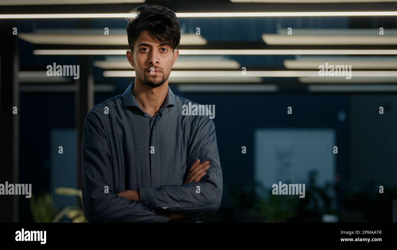 Male portrait strong man arabian indian ethnic male boss leader ...