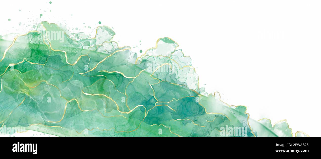 Alcohol Ink Abstract Background, Green, Ink Art, Nature, Beautiful ...