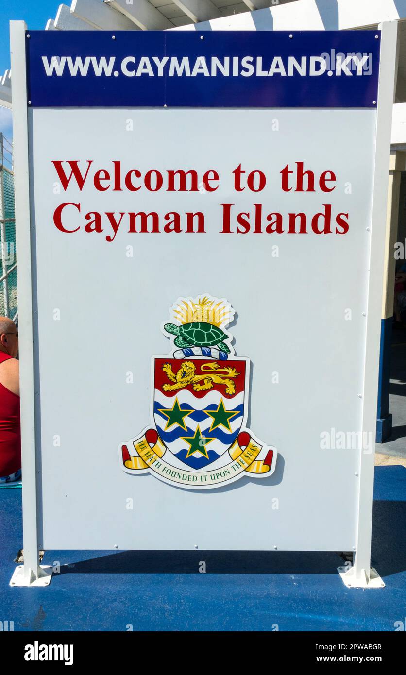 George Town, Grand Cayman Island, UK Street view of George Town at day ...