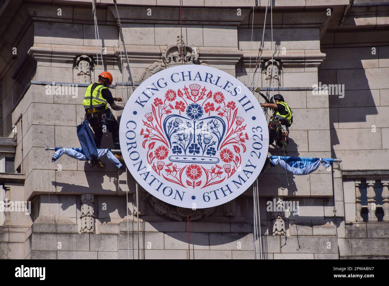 Official coronation emblem king charles iii hi-res stock photography ...