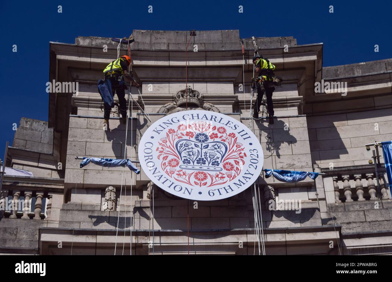 Official coronation emblem king charles iii hi-res stock photography ...