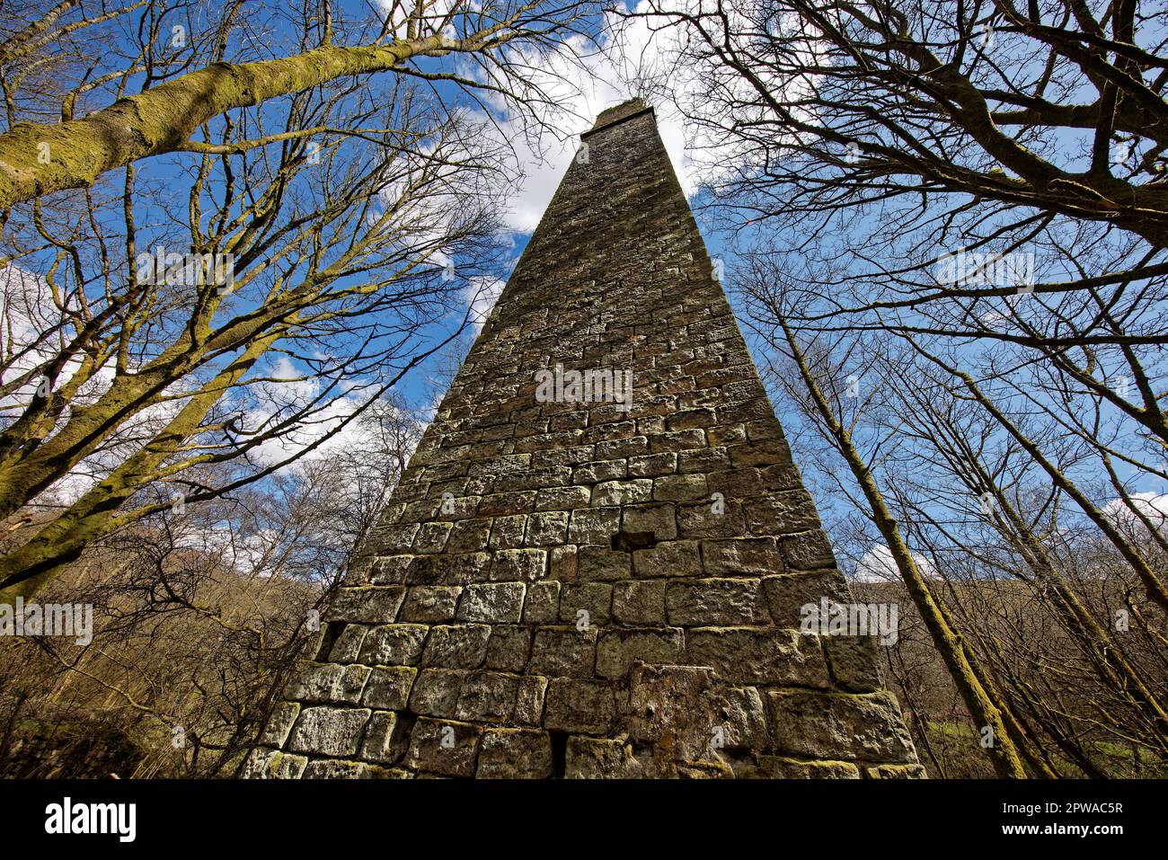 Old mill chimney, Deeply Vale, Rossendale, Lancashire Stock Photo - Alamy