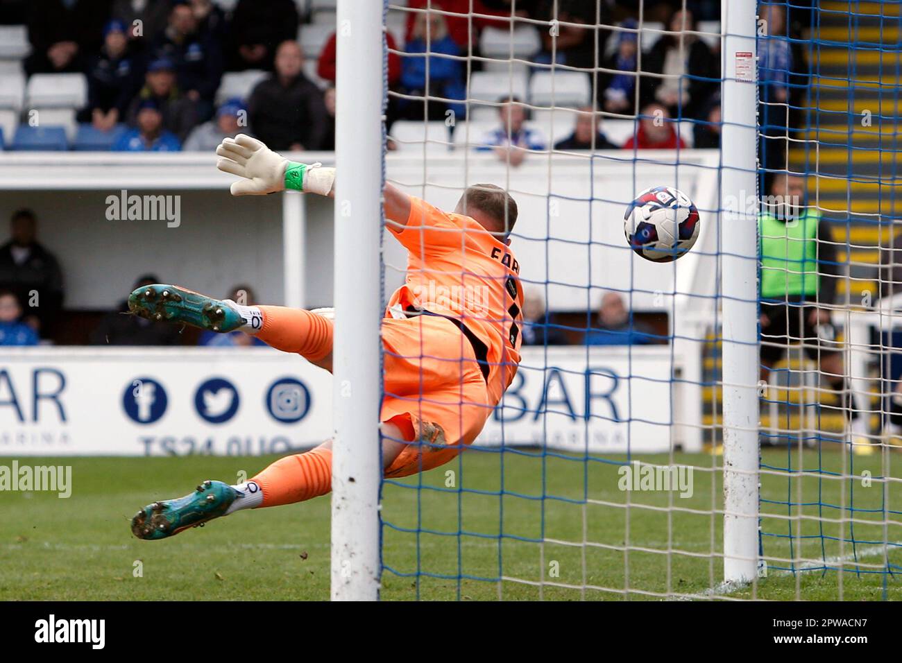 Hartlepool United's Jamie Sterry (not pictured) scores their sides ...