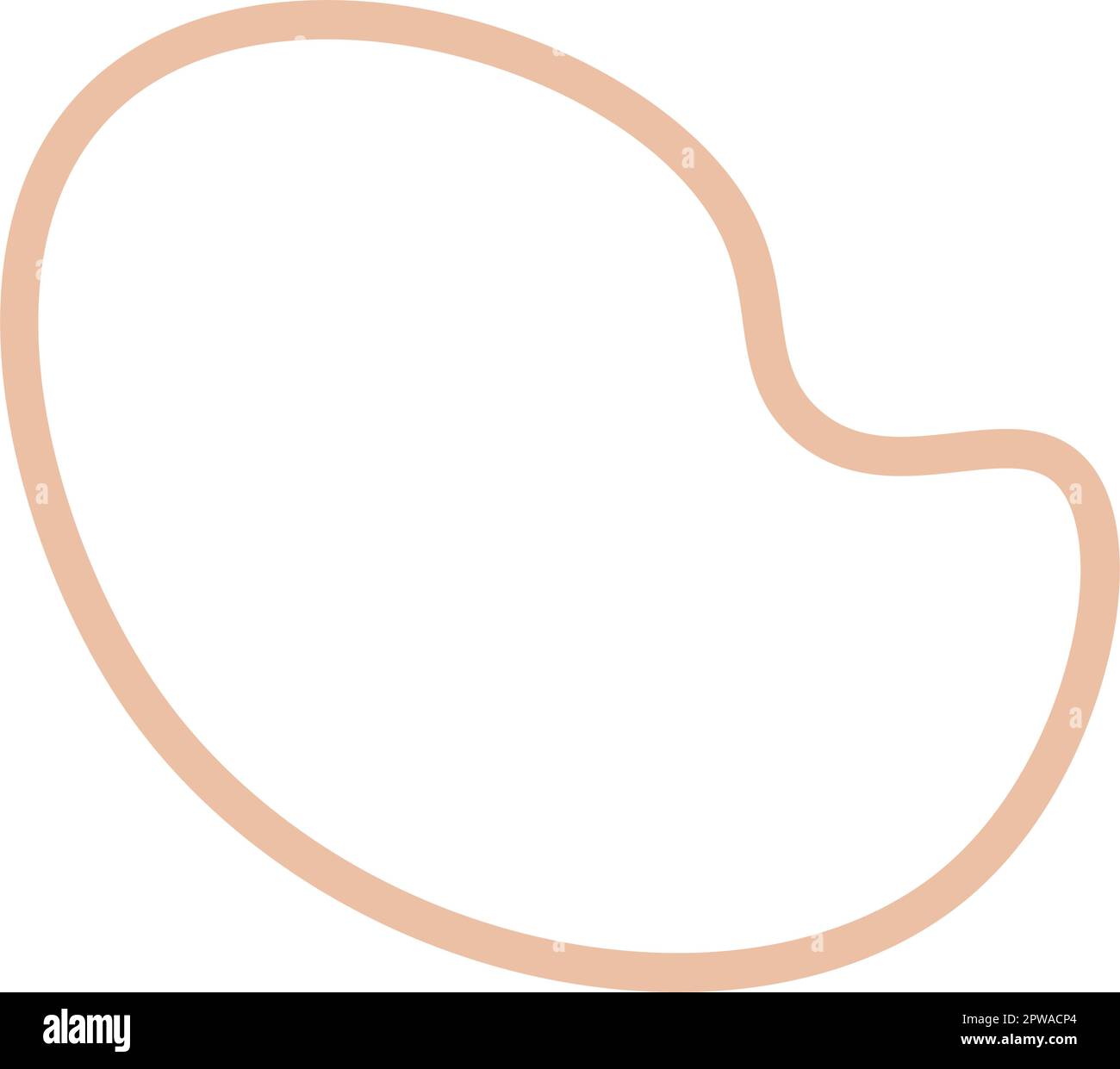 Abstract shape outline contemporary modern boho art design element ...