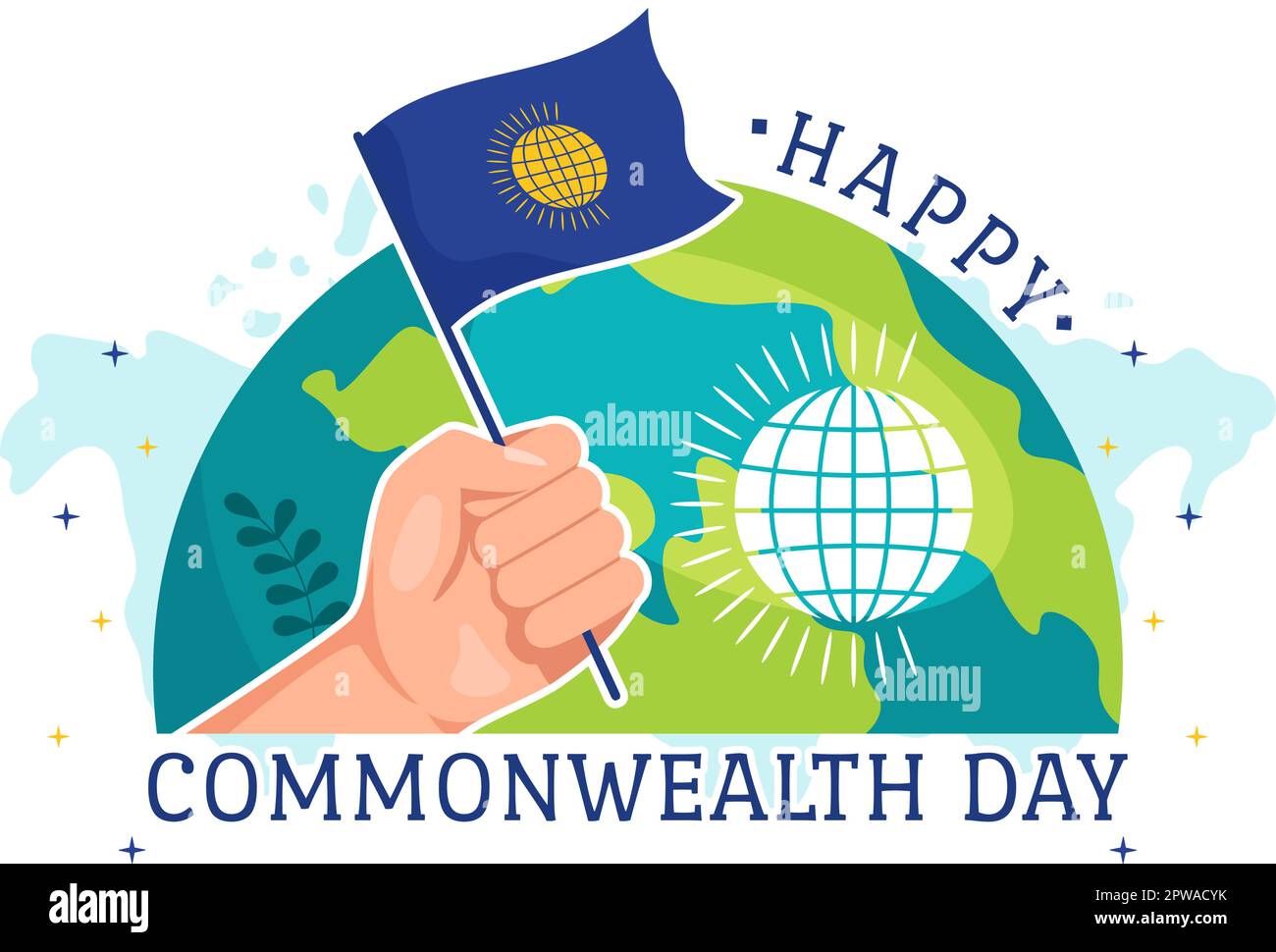 Commonwealth of Nations Day on 24 may Illustration with Helps Guide ...