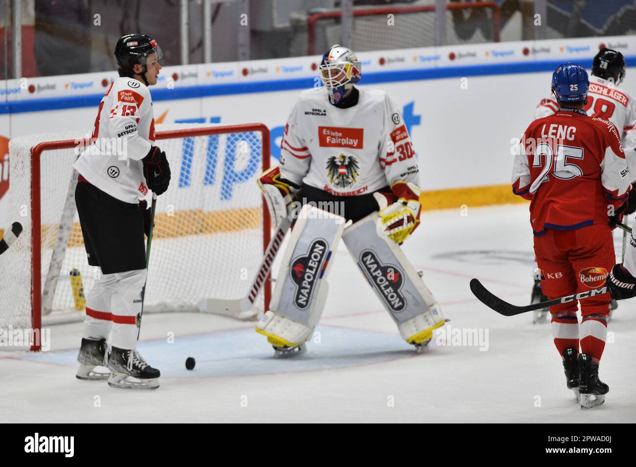 Brno, Czech Republic. 29th Apr, 2023. Goalkeeper David Kickert (AUT ...