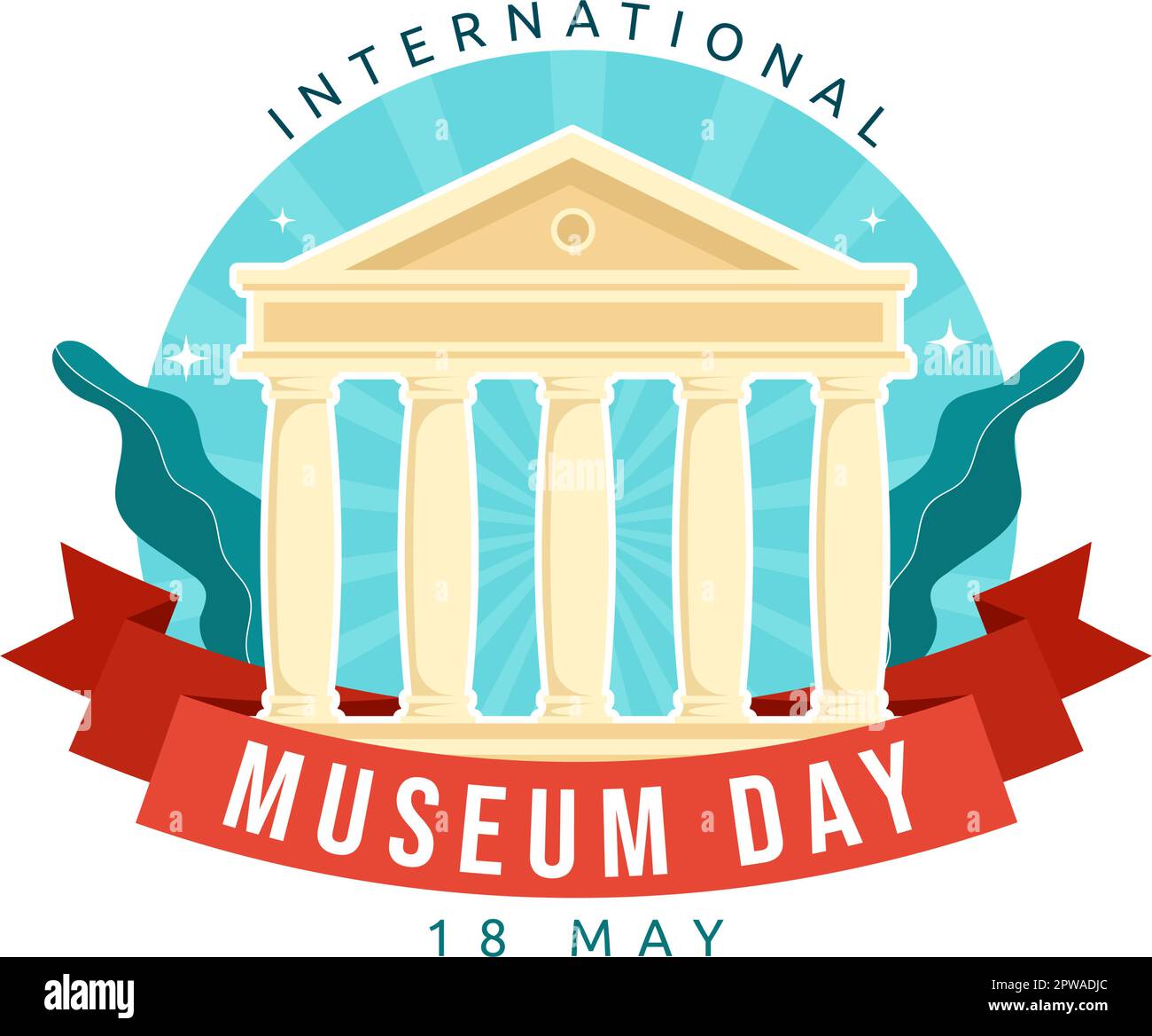 International Museum Day on May 18 Illustration with Building Gallery ...