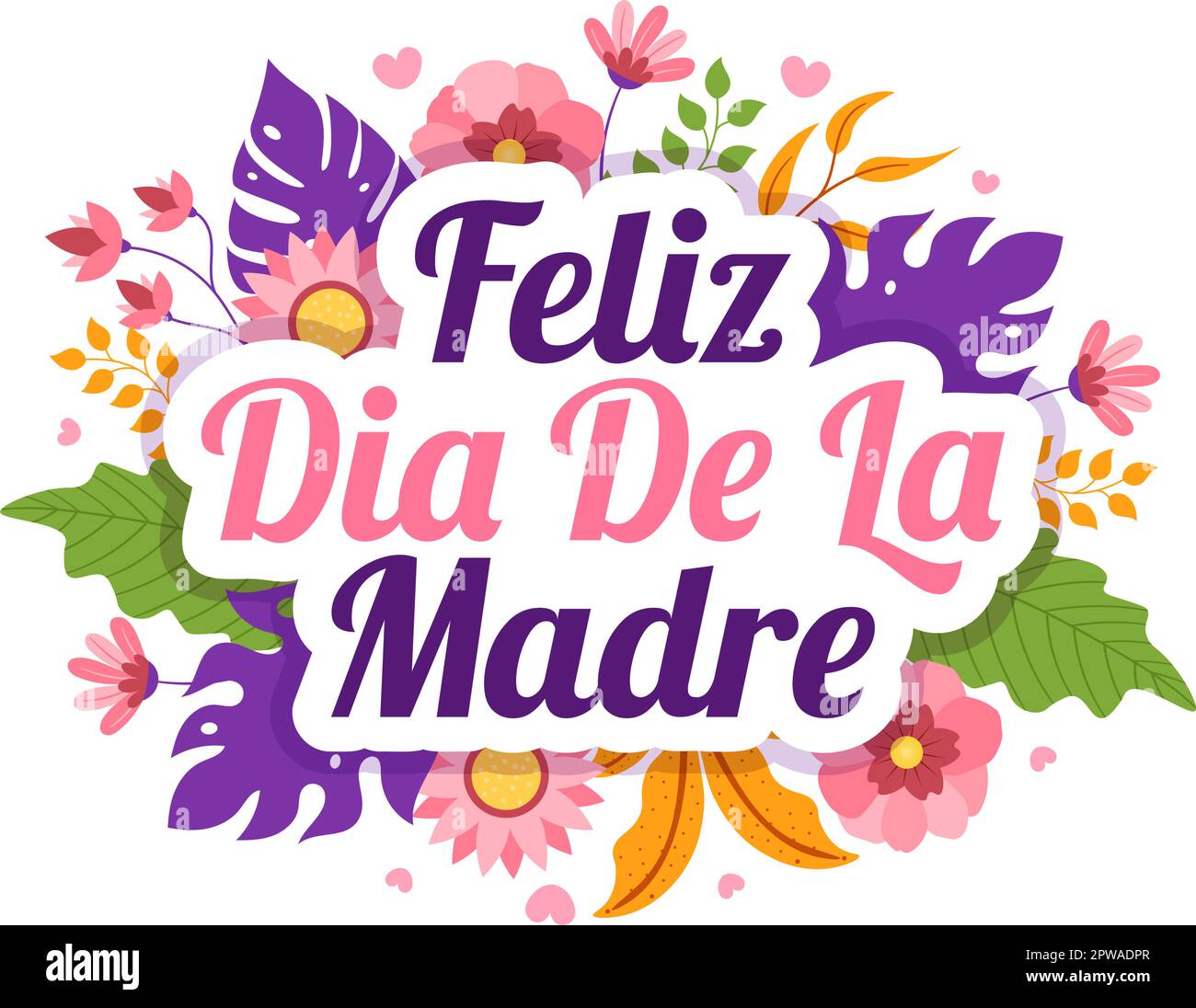 Feliz DÃ­a De La Madre Illustration with Celebrating Happy Mother Day ...