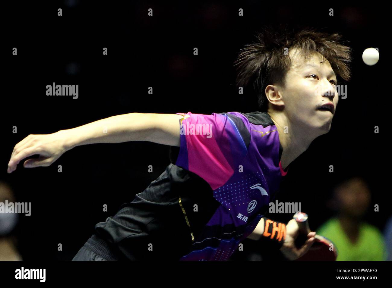 Bangkok, Thailand. 29th Apr, 2023. Lin Gaoyuan of China competes during ...