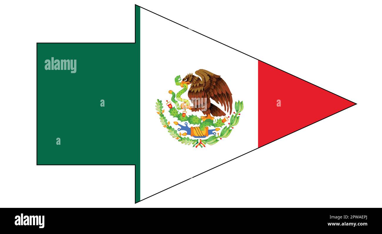 Mexican Flag Pointer Arrow Stock Vector Image & Art - Alamy