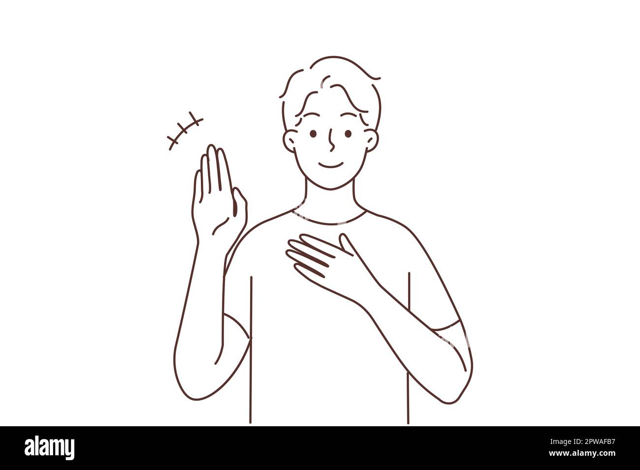 Body language smiling Stock Vector Images - Alamy