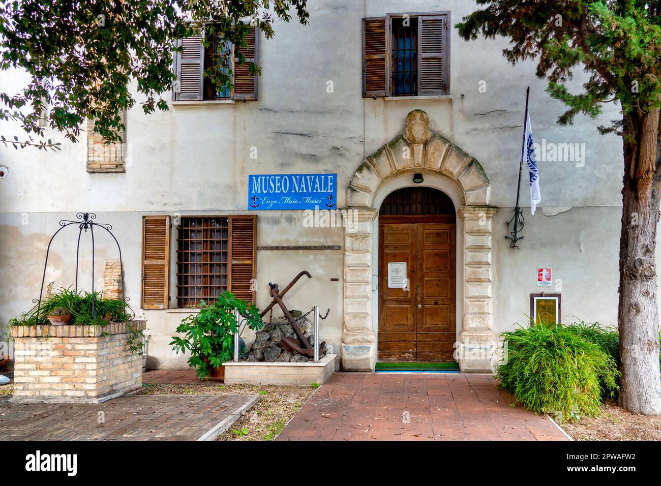 Facade of the "Enzo Maio Masci" naval museum, Francavilla al Mare ...
