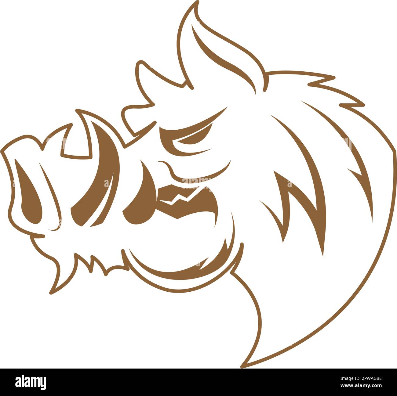 Boar logo hi-res stock photography and images - Alamy