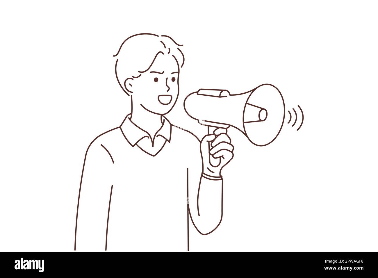 Mad furious young businessman Stock Vector Images - Alamy