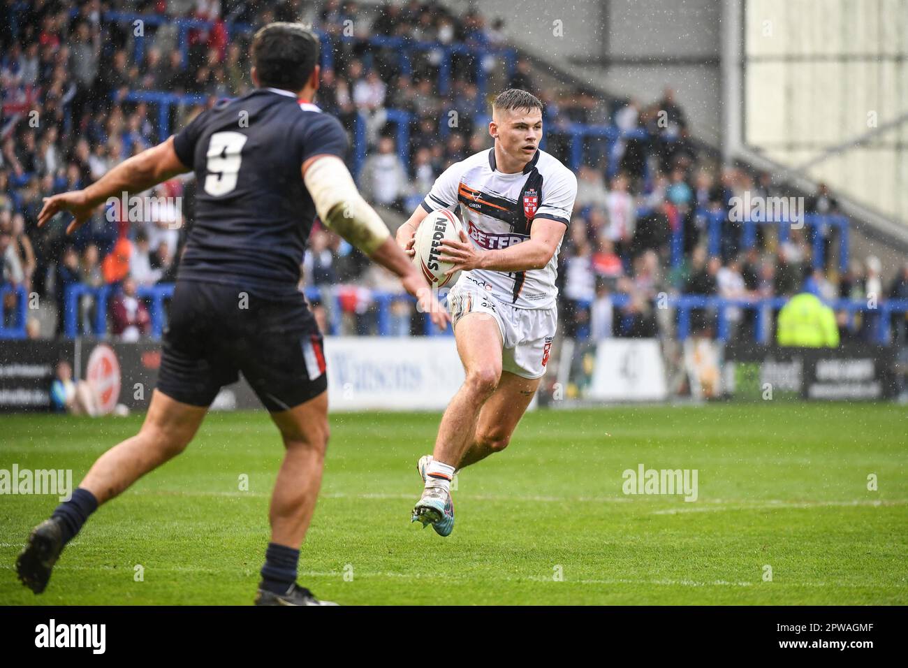 Warrington, England - 29th April 2023 - Jack Welsby of England in ...