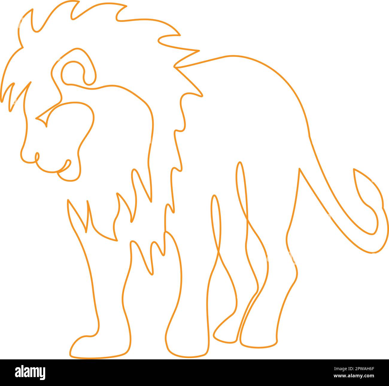 Lion line art logo icon design Stock Vector Image & Art - Alamy