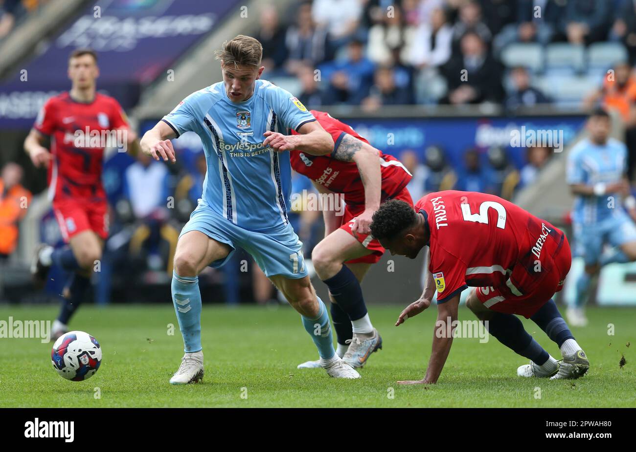 Coventry City's Viktor Gyokeres in action during the Sky Bet ...