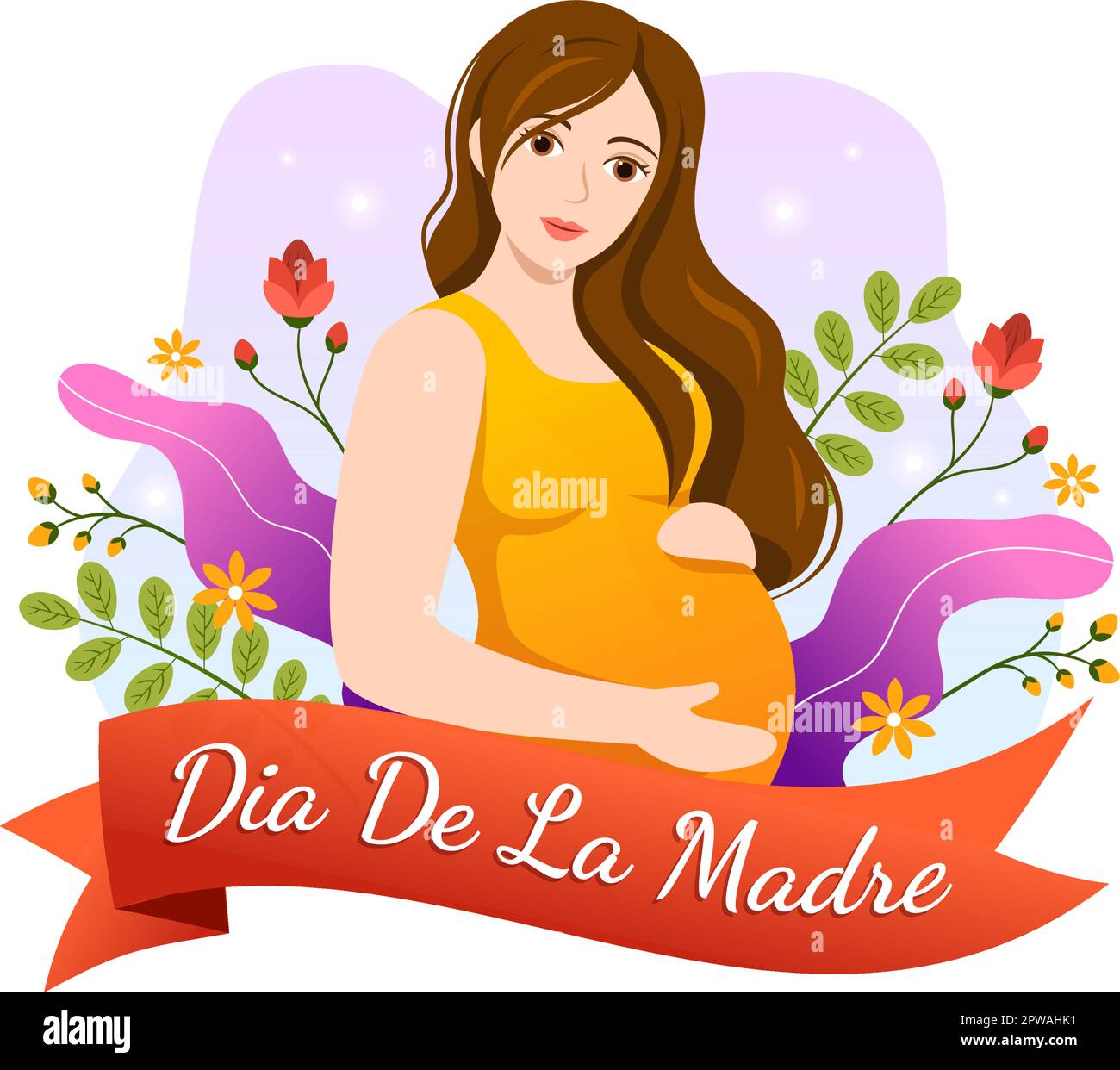 Feliz DÃ­a De La Madre Illustration with Celebrating Happy Mother Day ...