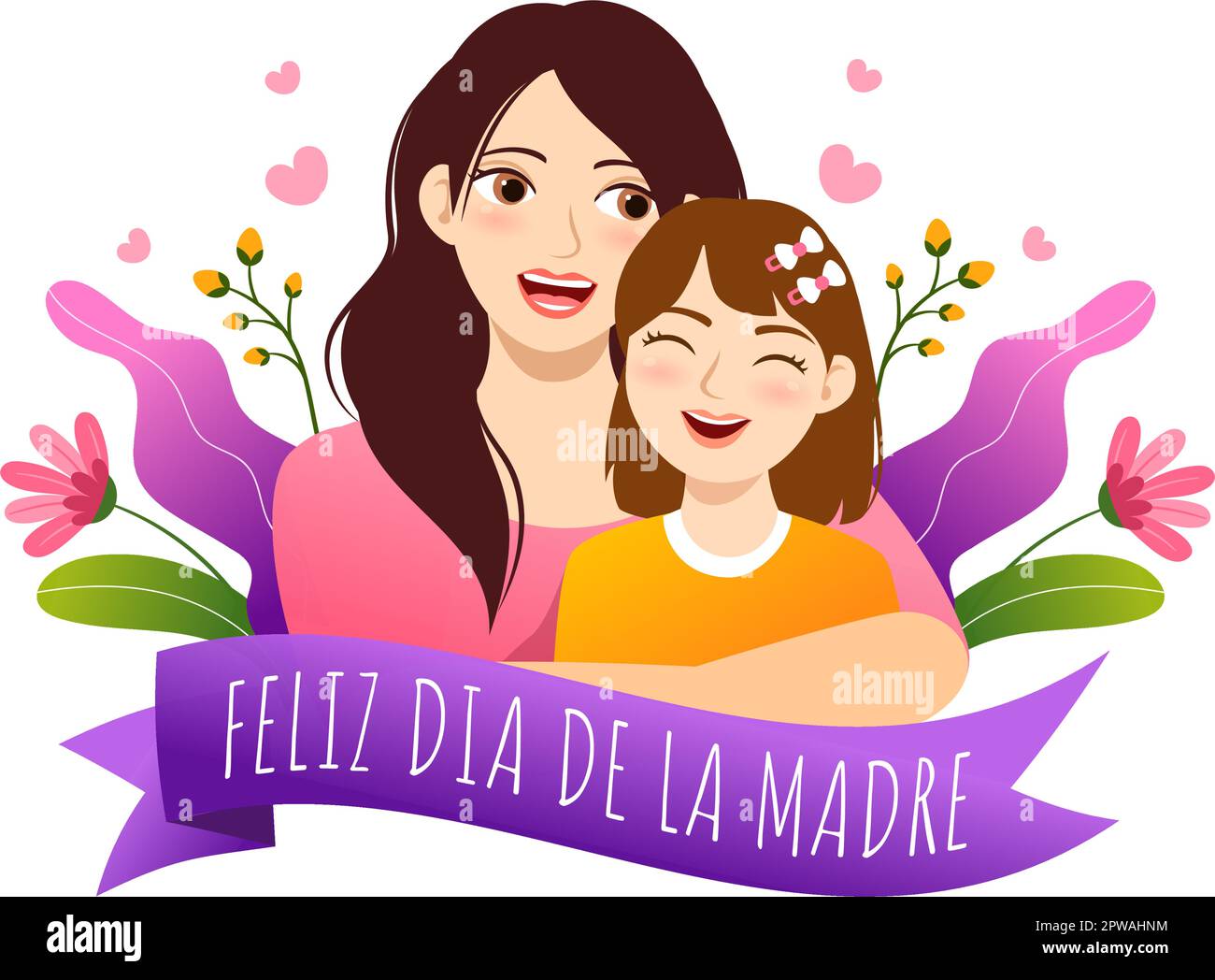 Feliz DÃ­a De La Madre Illustration with Celebrating Happy Mother Day ...