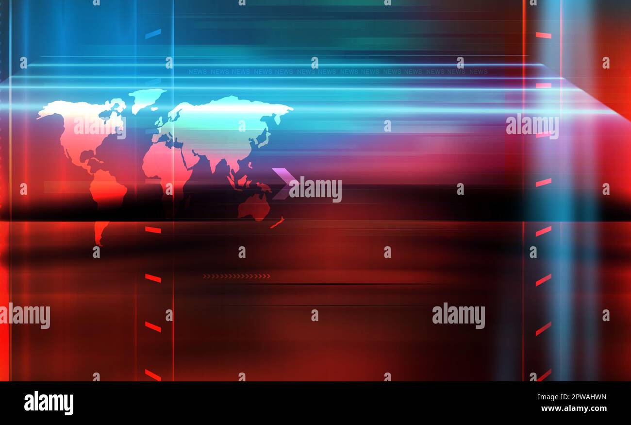 Graphical red theme news background, communication and business trading ...