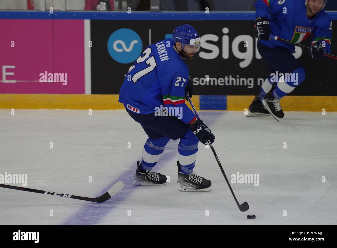 Nottingham, 29 April 2023. Thomas Larkin playing for Italy against ...