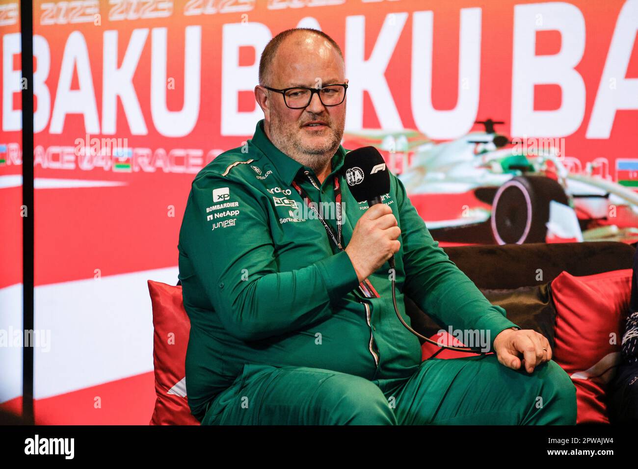 Baku, Azerbaijan. 28th Apr, 2023. Tom McCullough (GBR, Aston Martin ...