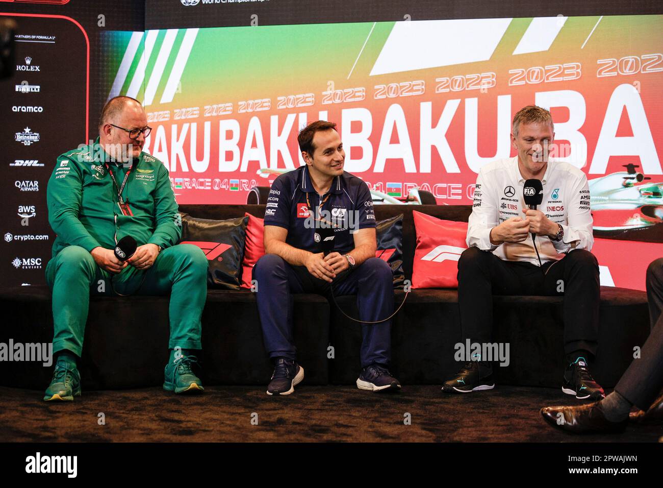 Baku, Azerbaijan. 28th Apr, 2023. Tom McCullough (GBR, Aston Martin ...