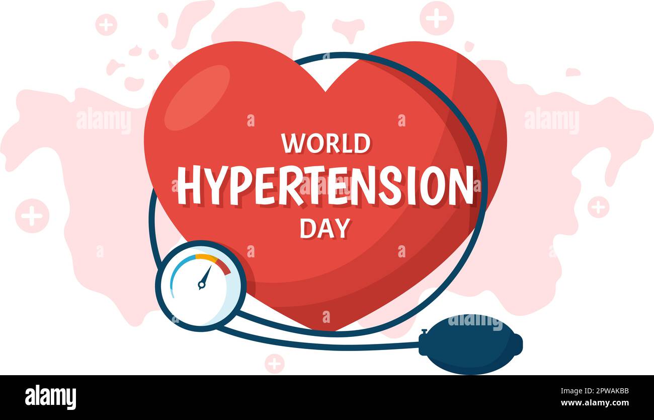 World Hypertension Day on May 17th Illustration with High Blood ...